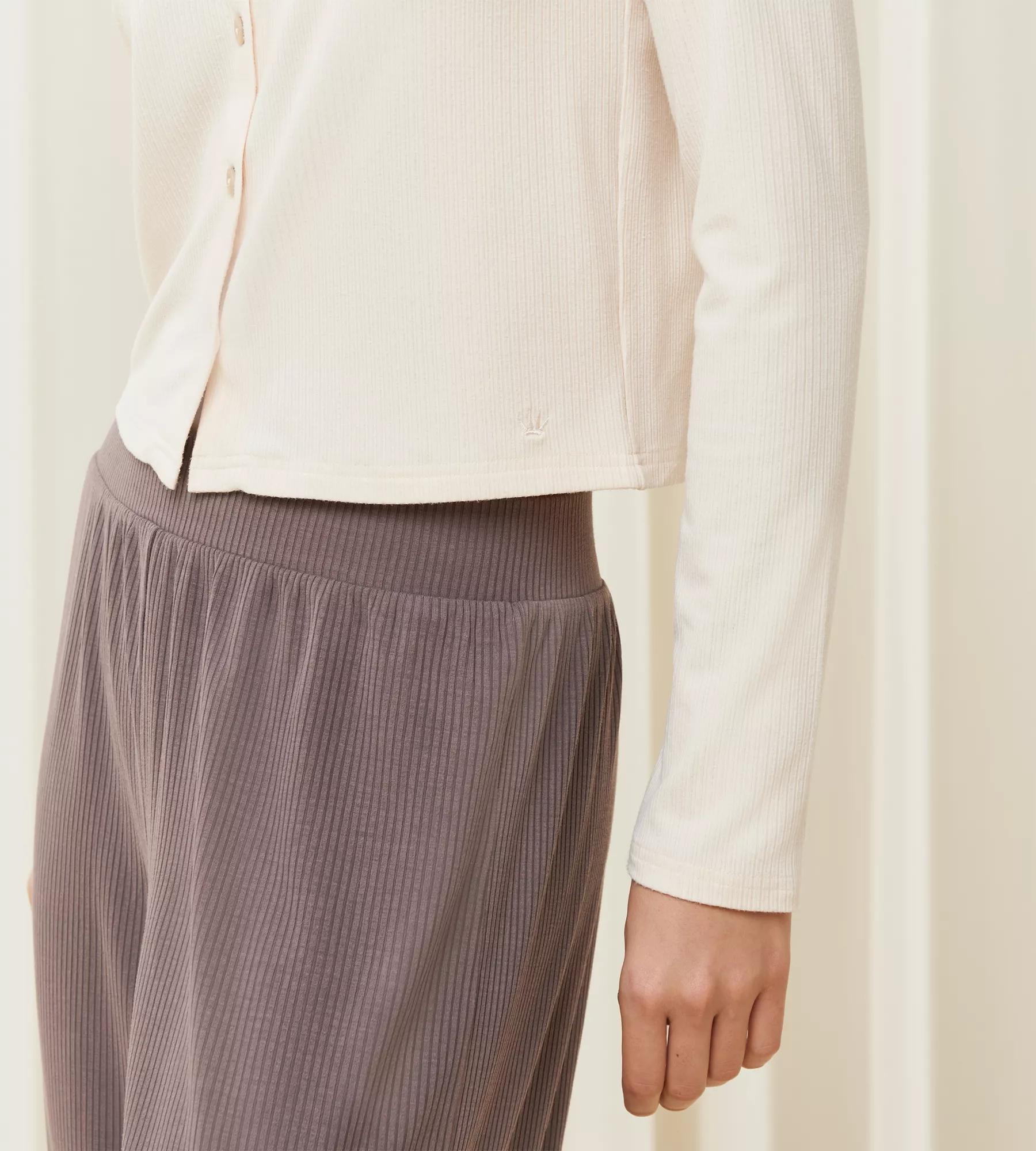 Natural Spotlight Rib Cardigan